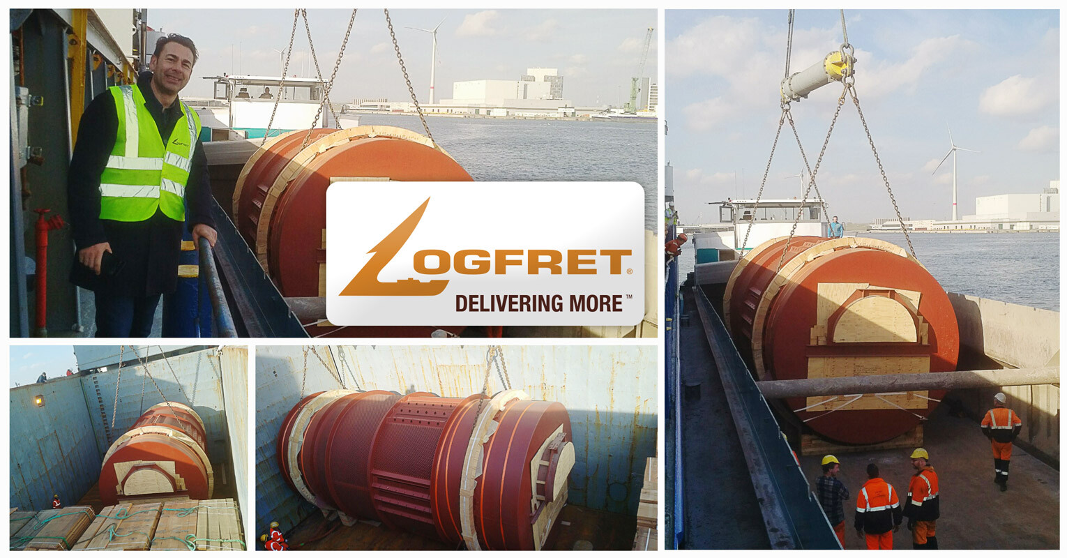 Logfret Belgium Handled a 55mt Transshipment Between Barge and Ocean ...