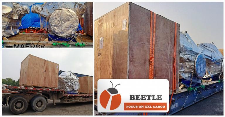 Shanghai Beetle Handled the Loading of OOG Cargo Shipped by Flat Rack ...