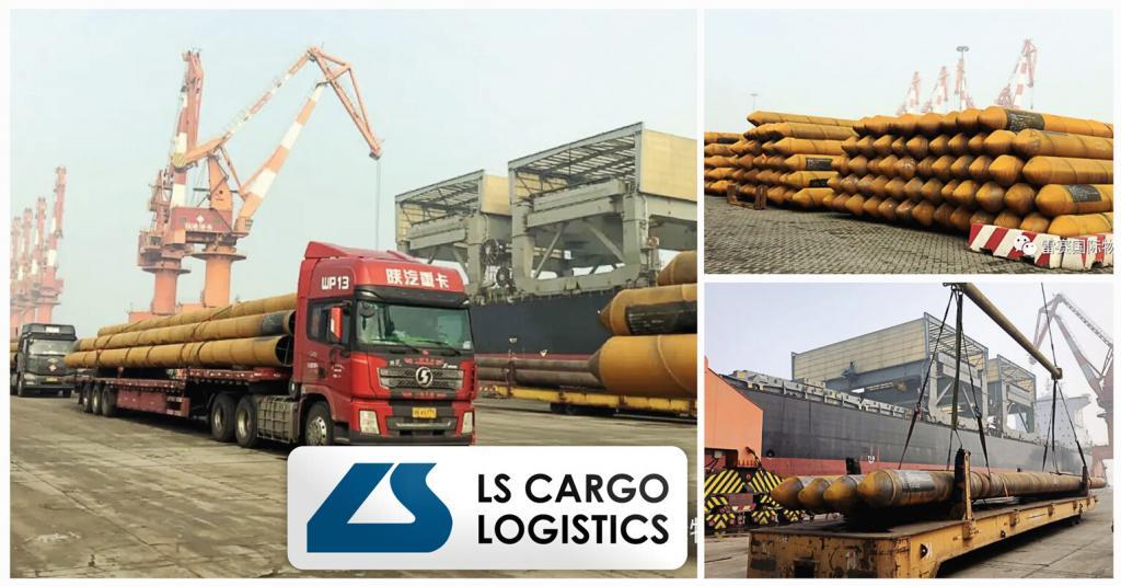 LS Cargo Logistics Loaded 704 pieces of Steel Pipes from China to Canada - Cross Ocean