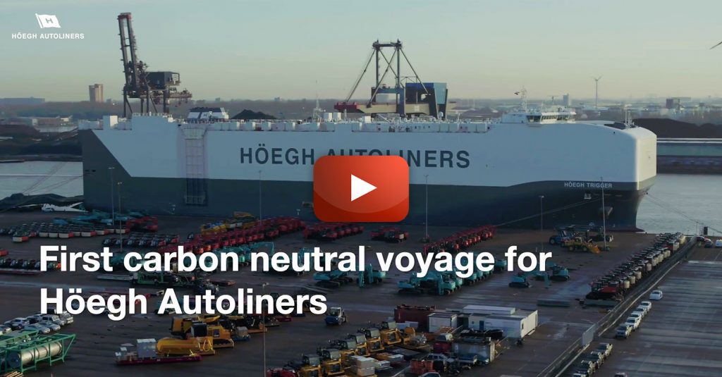 Höegh Autoliners Completes its First Carbon Neutral Voyage - Cross Ocean