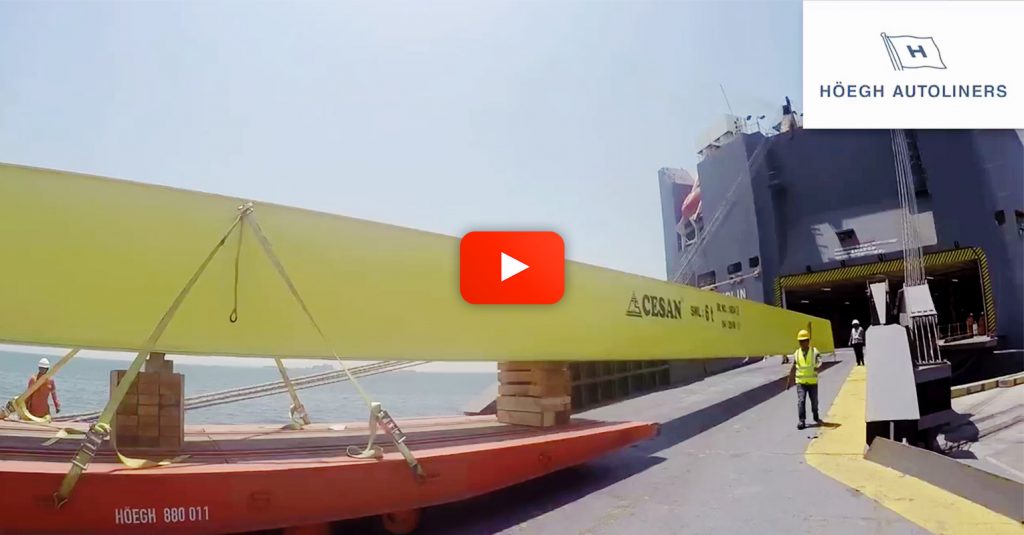 Höegh Autoliners Transported a Record Breaking 43m Long Breakbulk Unit ...