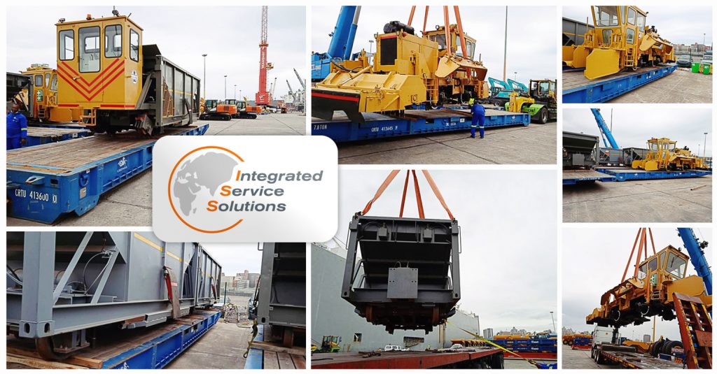 ISS South Africa Loaded Project Cargo at Durban Port RORO Terminal ...