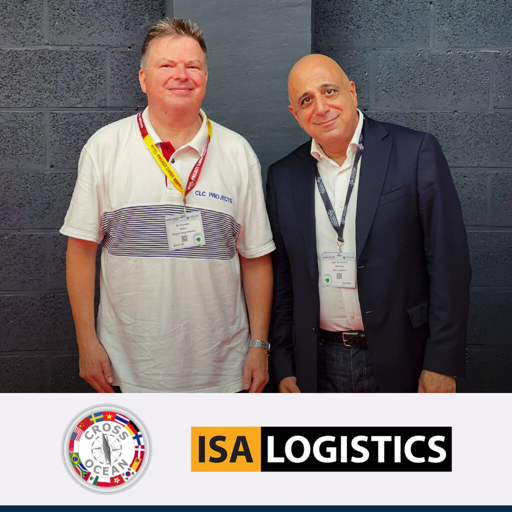 Cross Ocean meeting with Fadi Ghossoub of ISA Logistics at AntwerpXL ...