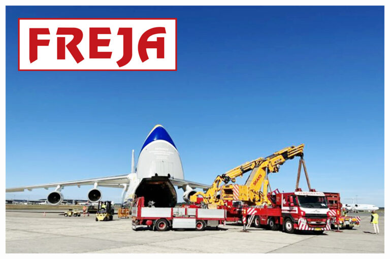 During the Summer FREJA Handled an Import & Export of 82ton, 15m Long ...