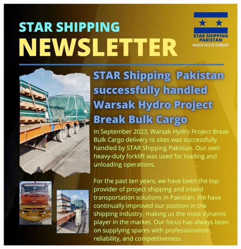 Star Shipping Pakistan Successfully Handled Warsak Hydro Project Break ...