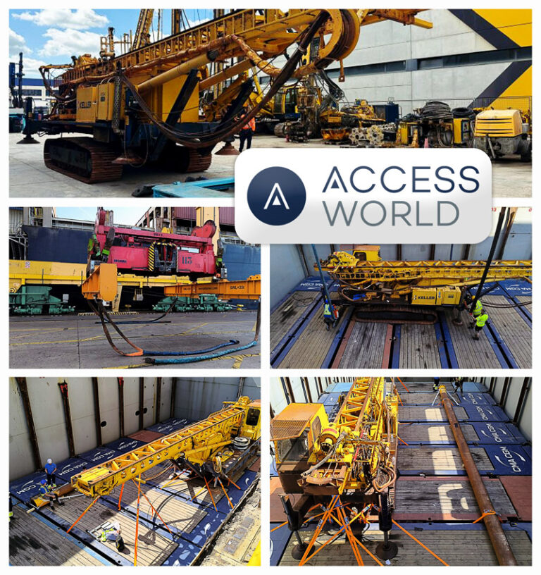 Access World Logistics Loading Another OOG Cargo - Cross Ocean